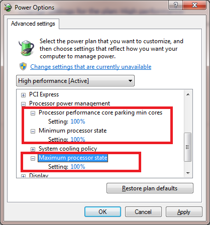 100% cpu usage while using High Performance | MSI Global English Forum