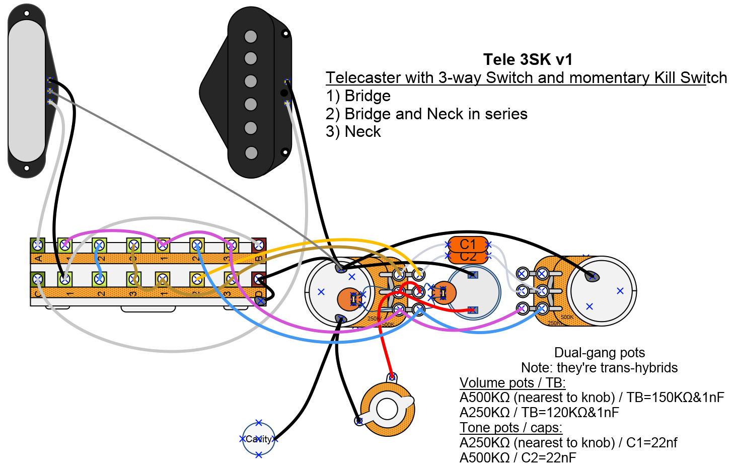 Tele 3 SK v1 wiring — Postimages