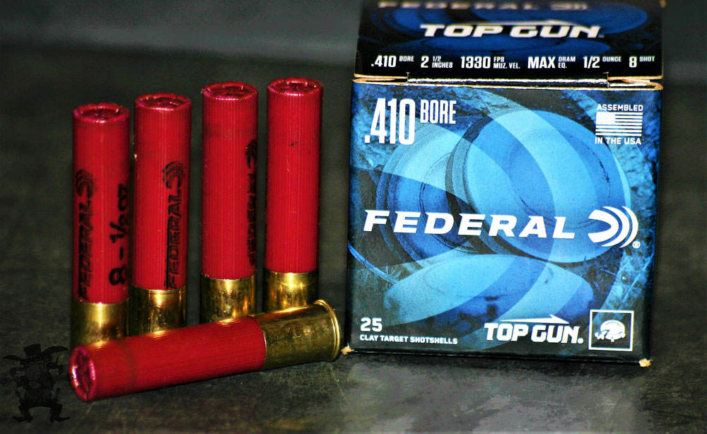 410 FEDERAL TOP GUN SHOTSHELLS No8 2.5" 1330FPS No 8 25 Rounds ...
