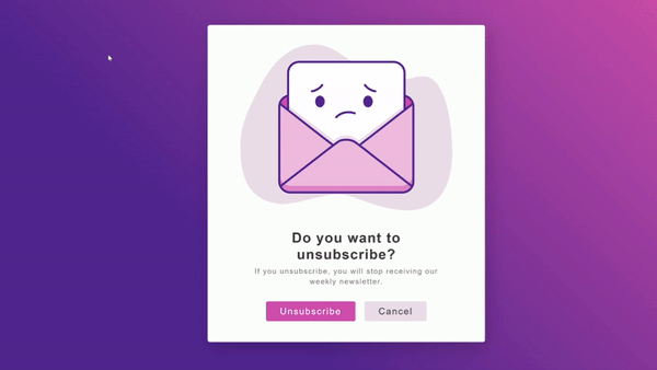 GitHub - KunjPatel76/Unsubscribe-Page-UI: It is an attractive UI developed using HTML,CSS & JS.