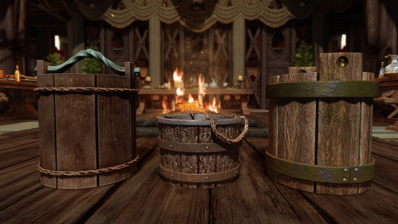 Halffaces - HQ buckets All-in-One at Skyrim Special Edition Nexus ...