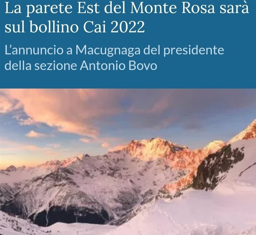 LA “NOSTRA” PARETE EST SUL BOLLINO CAI 2022