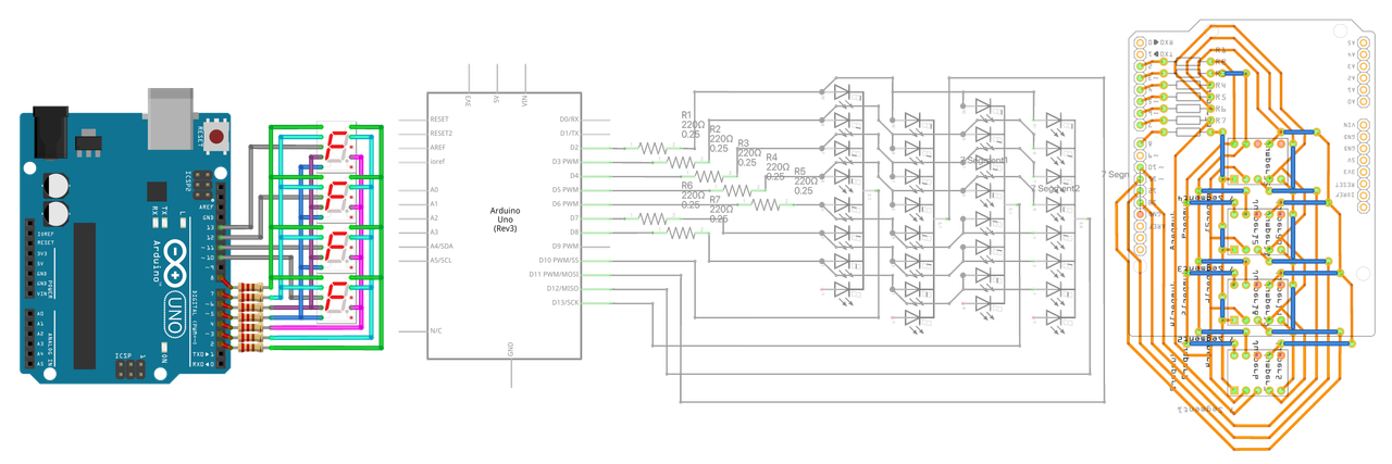 GitHub - adnksharp/ino-seven-segment-displays: Control de displays de 7 ...