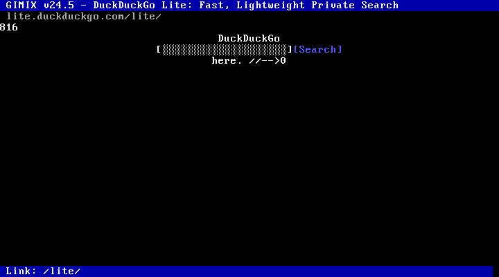 gimix BabyNavigator browser project - in progress - freebasic.net