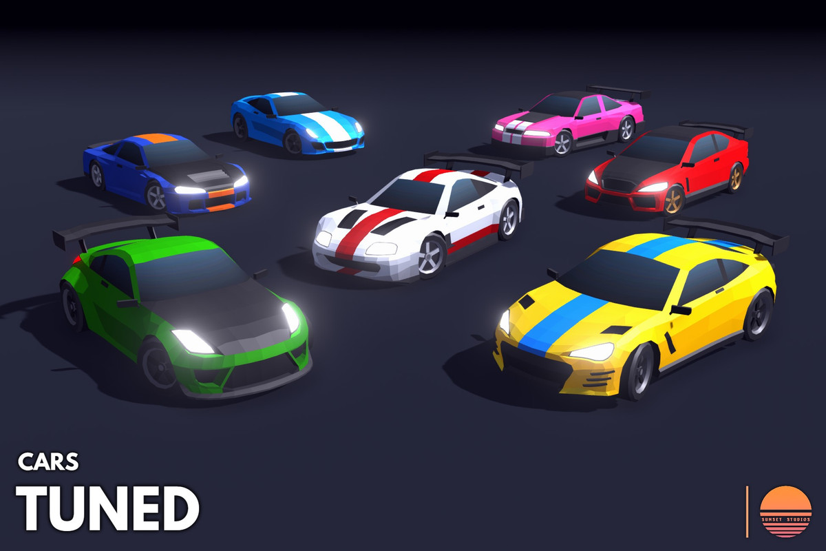 190 Low Poly Cars - Mega Pack - Buy Royalty Free 3D model by ...