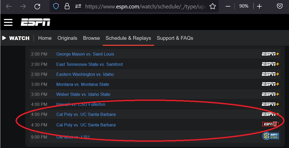 UCSB vs Cal Poly | Fri 9/30, poss 7pm PT start (ESPN+/ESPNU) | Volley Talk
