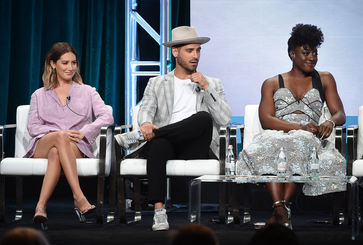 Ashley Tisdale Crossed Legs at TCA Summer Press Tour in Beverly Hills ...