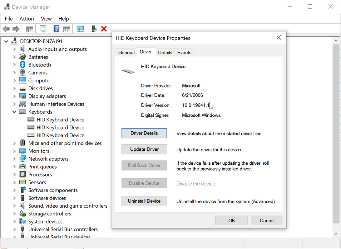 Windows Disable Internal Keyboard By Manually Installing A Driver 5373