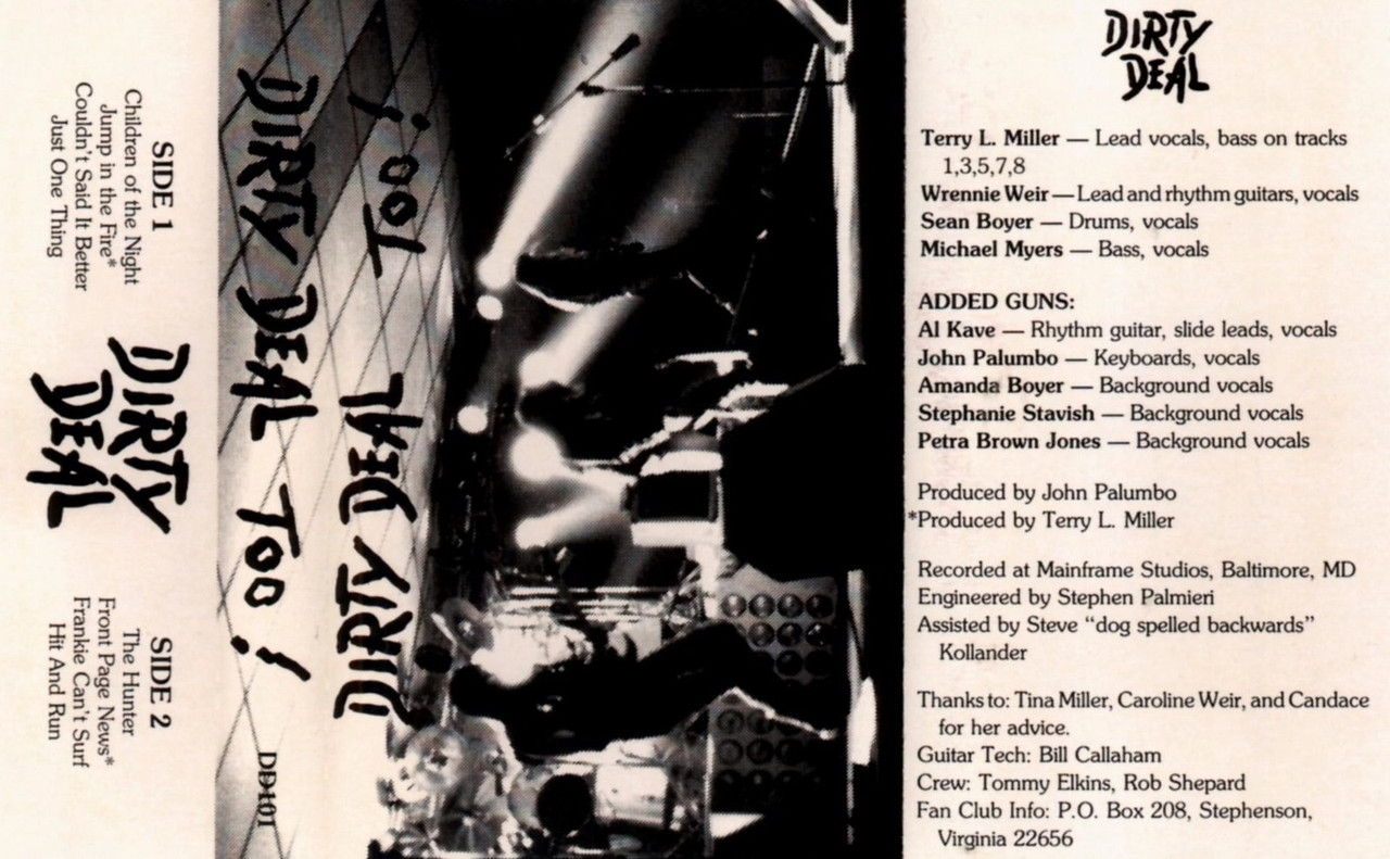 Dirty Deal (US-MD) - Dirty Deal Too! [Demo] (1989) • Heavy Metal ...