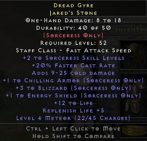 Jared's Stone +5blizzard - Topic - d2jsp