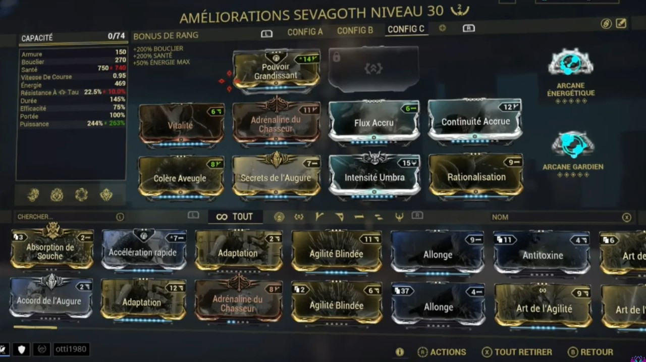 Sevagoth abilities and mods - noob question - Players helping Players ...