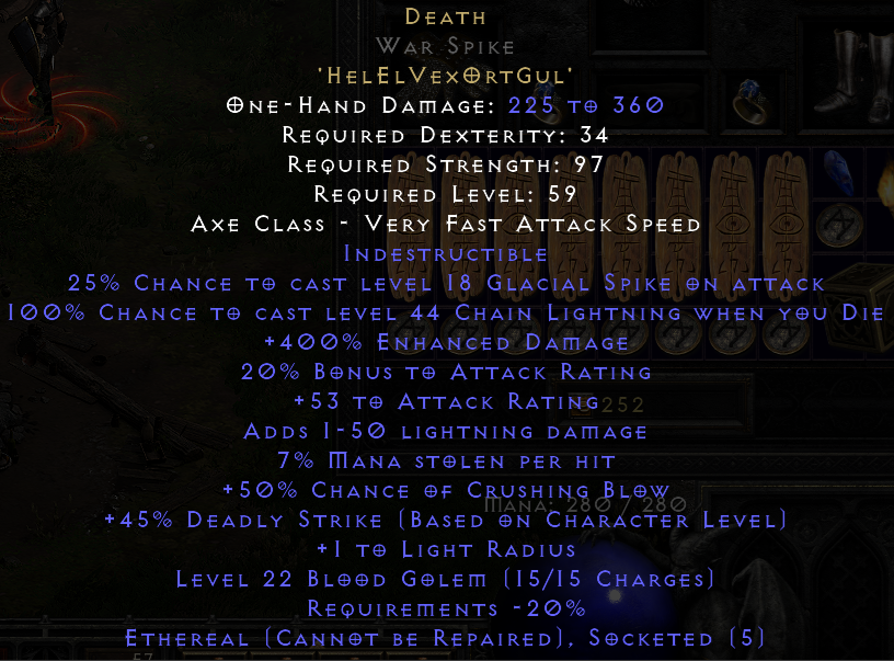 Gg Edeath Ws 400ed 15/3 Base - Topic - d2jsp