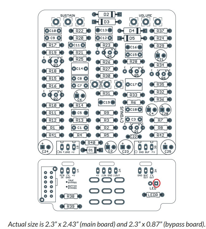 Aion FX Cygnus PCB - Burnt up LED Copper Pad - Any way to jumper power ...