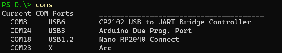 GitHub - lucoot/List-COM-Ports: Windows PowerShell function to list all ...