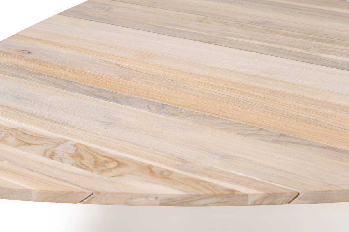 ALPEN TRIANGLE DINING TABLE TEAK TOP 4 — Postimages