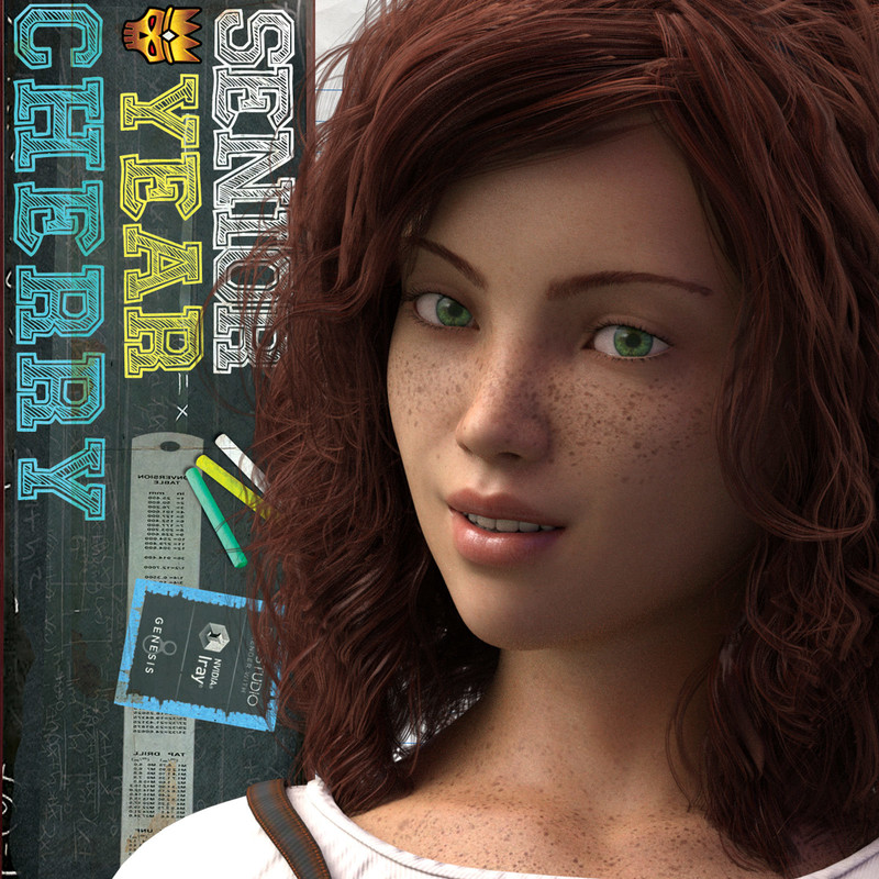 Cherry For G8F – Senior Year 2026 - Free Daz 3D Models