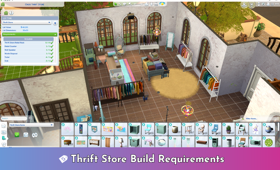 Separated ThrifTea Lot Types - The Sims 4 Mods - CurseForge
