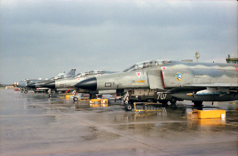WGAF JG-74 F-4F Phantom exchange 11Sqdn. Binbrook March 1985 ...