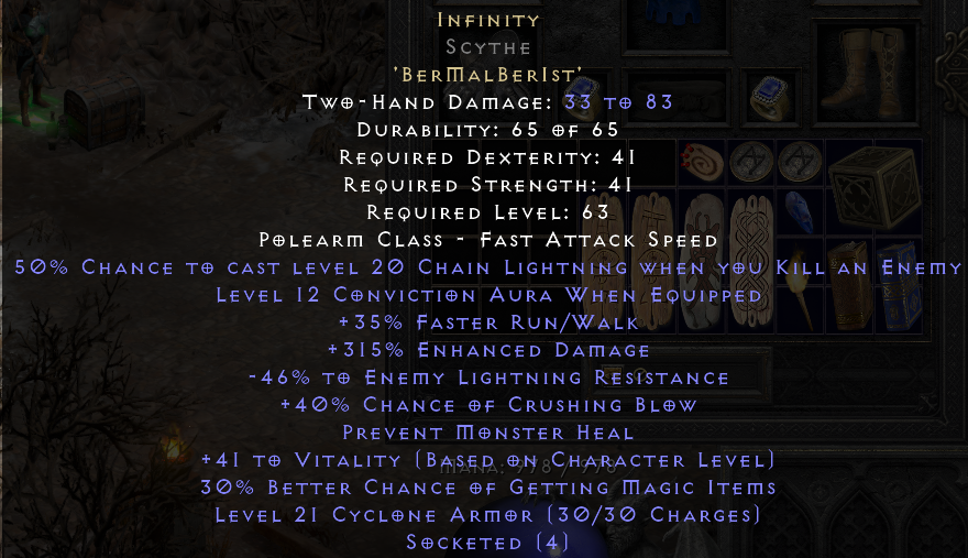Eth Thresher Infinity 306/-53 - Topic - d2jsp