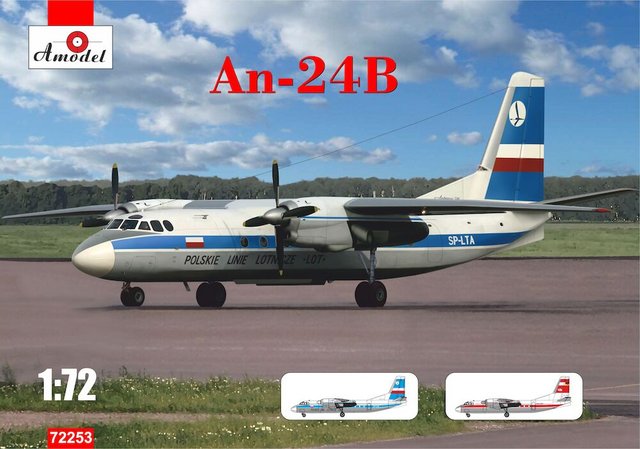 1/72 - Antonov An-24 "Coke" by Amodel - An-24 & An-24V released - The ...