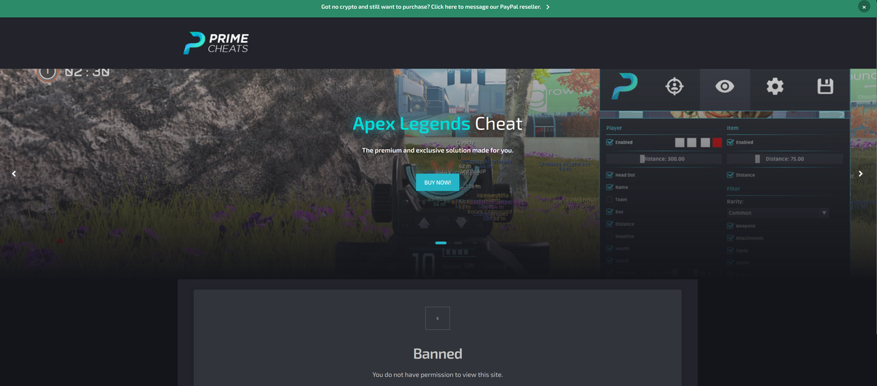 Prime Cheat Banned From Website — Postimages