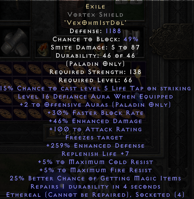 2x Knights Mod's Eth Vortex Exile - Topic - d2jsp