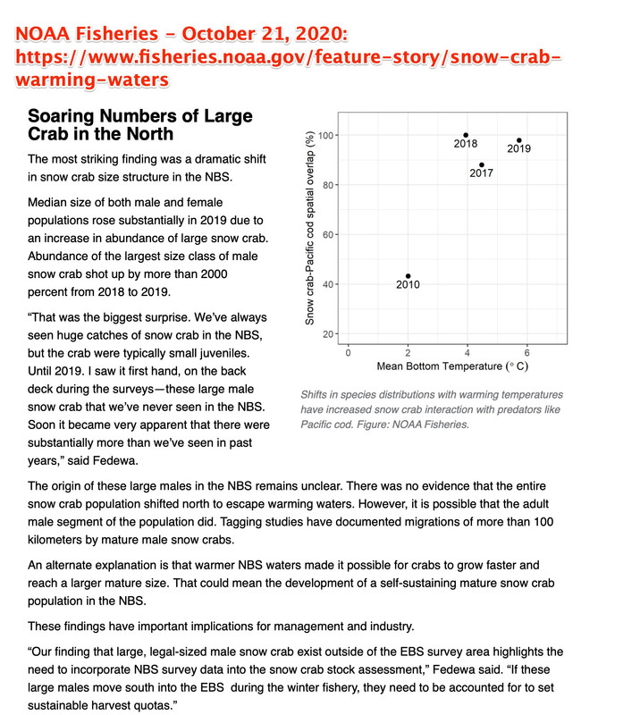 Population Crash Cancels Alaska Snow Crab Season – Media Falsely Blames Climate Change | NOT A ...