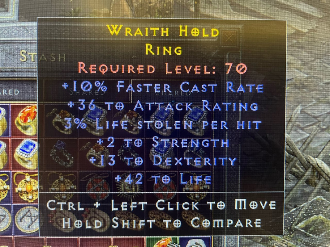 10 Fcr 36ar 3ll 2str 13dex 42life Craft ring — Postimages