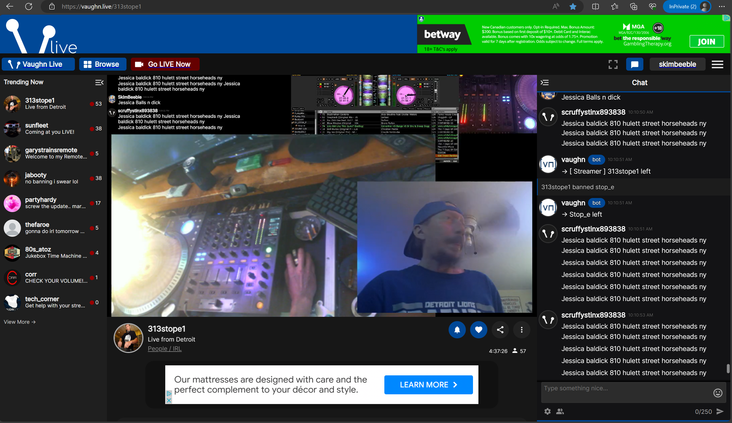 stope bans himself lol — Postimages