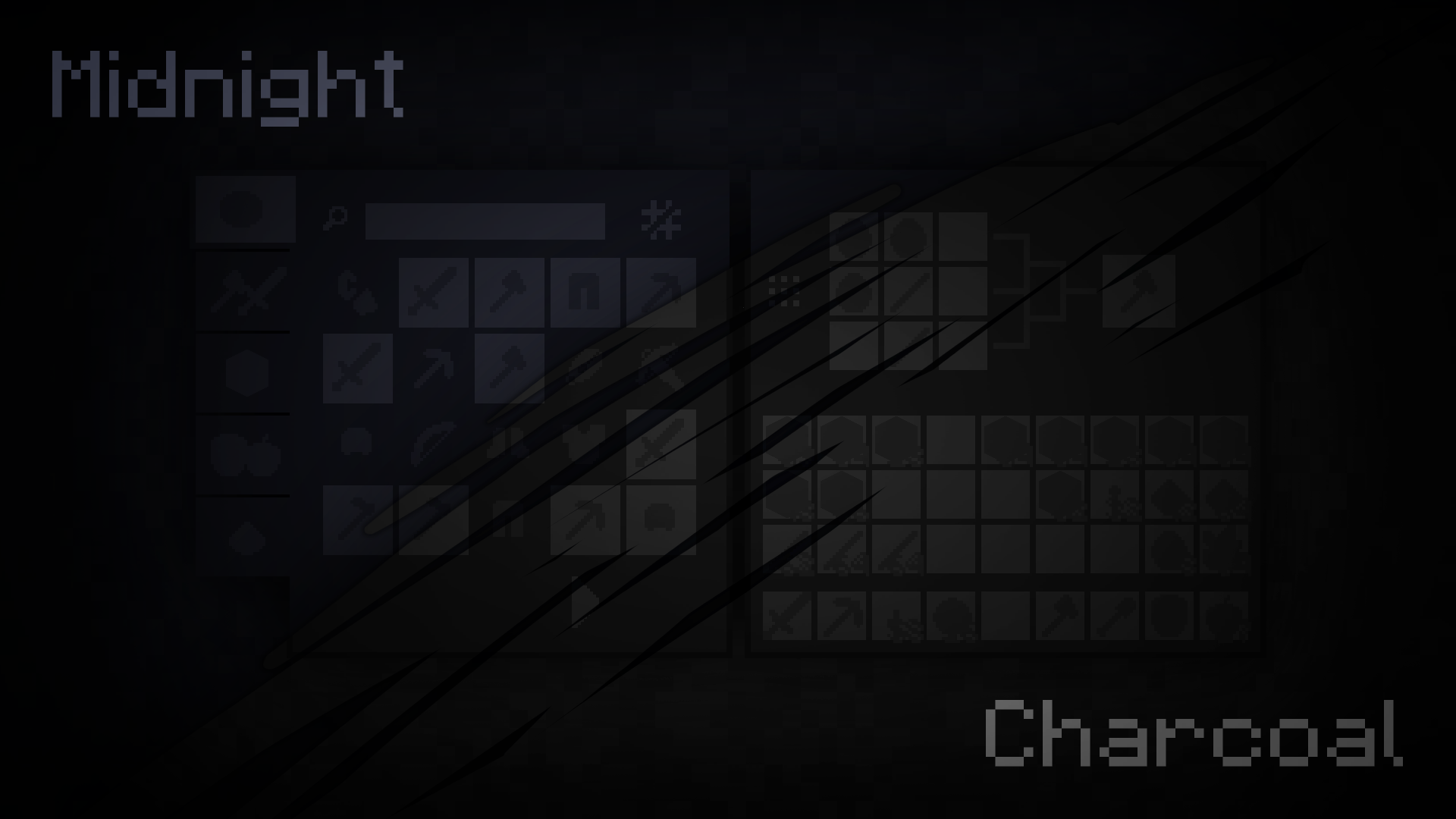 Midnight GUI/HUD Retexture Minecraft Texture Pack