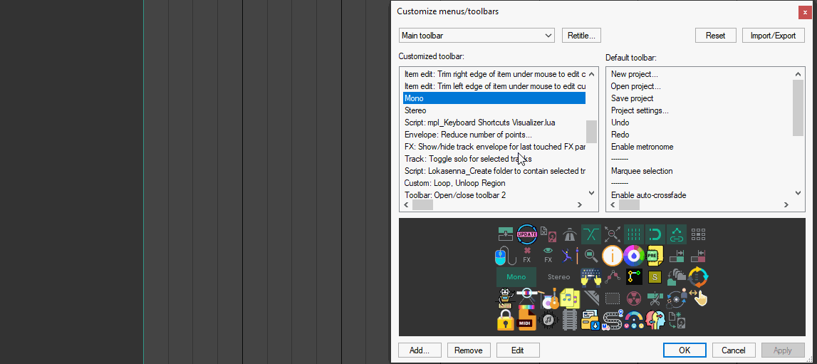 how to identify the associated action of custom toolbar icons? - Cockos Incorporated Forums