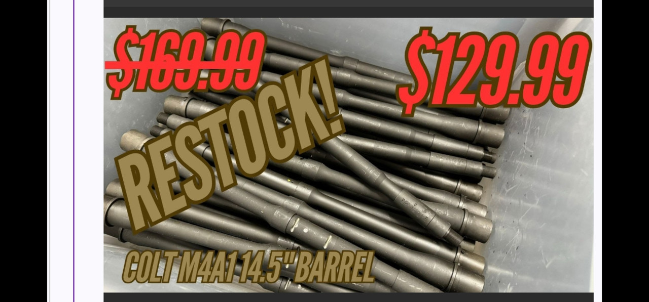 Colt 14.5" M4A1 Government Profile Barrel > Colt > AR15.COM