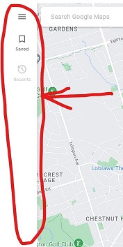 how to hide new vertical white sidebar in Google Maps? - Bogleheads.org