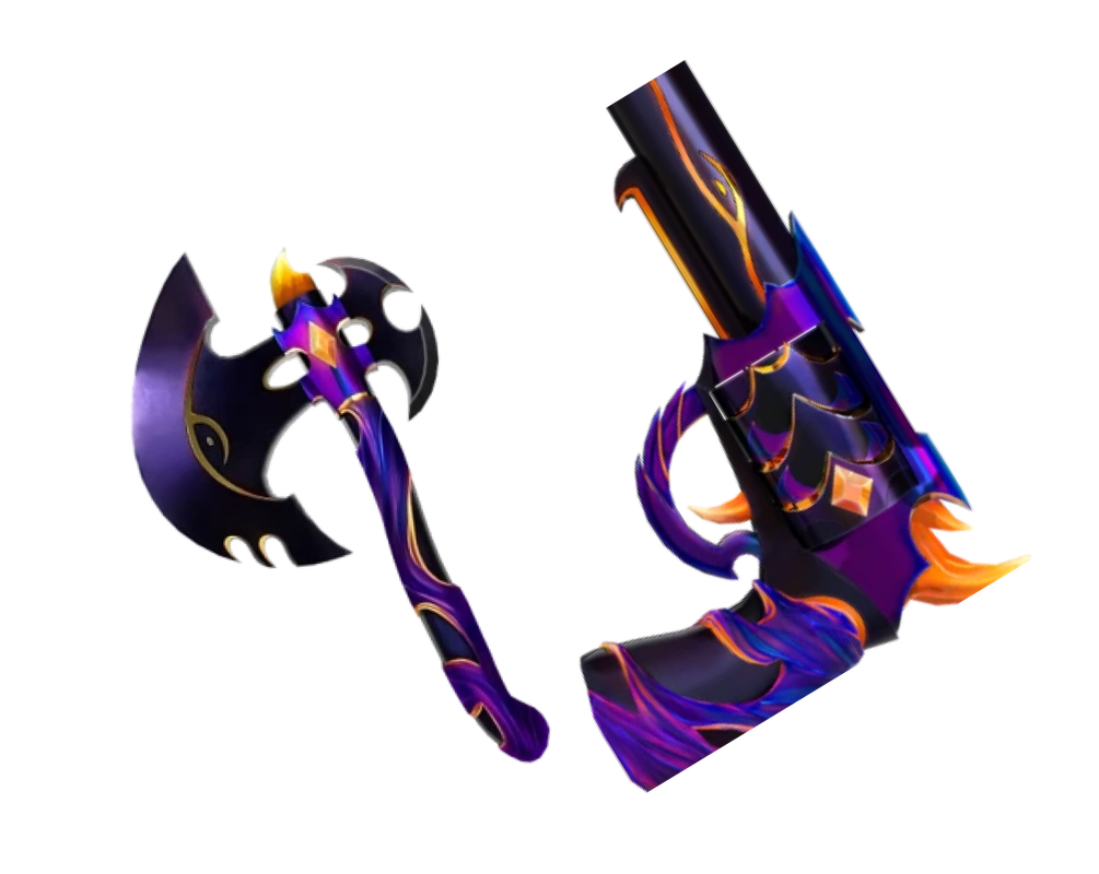 purple & orange fang set set - MVSD Item value - 123Demands