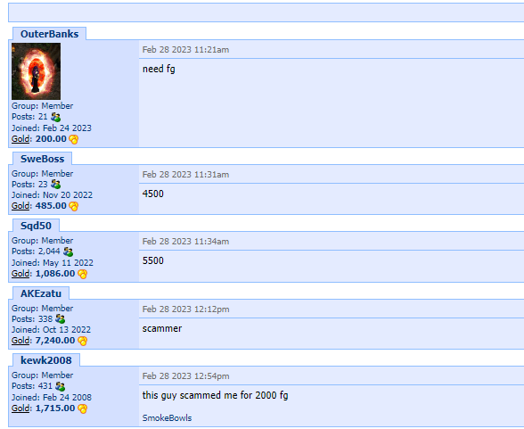 Outerbanks Scammer - Watch Out - Topic - d2jsp