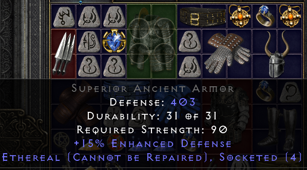 Superior! Ancient Armor, Archon Plate, Wire Fleece - Topic - d2jsp