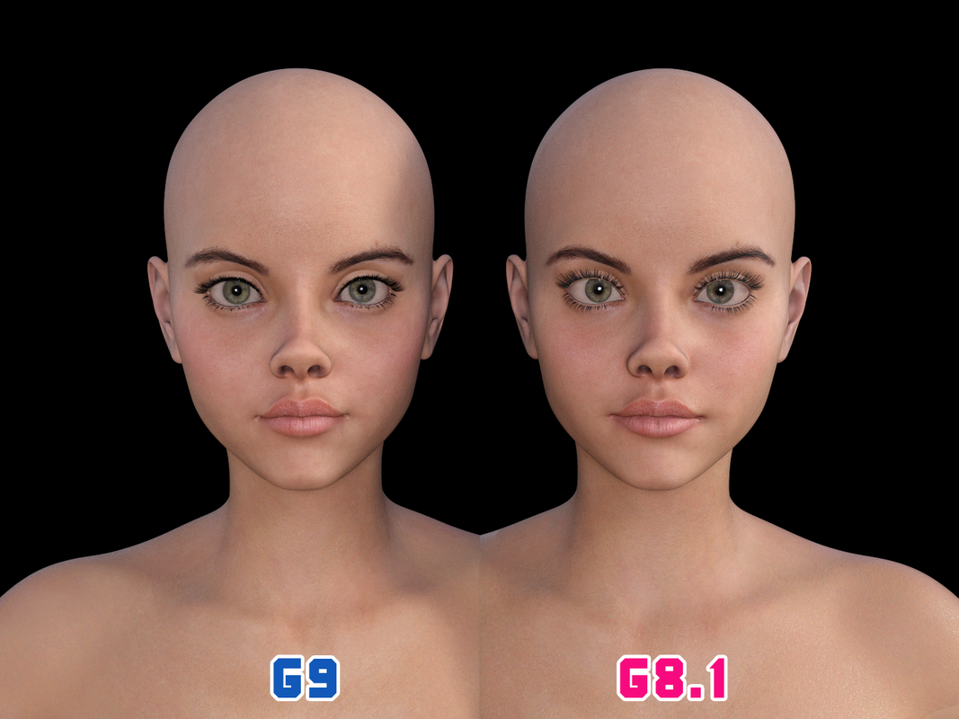 G9 To G8 Conversion - Free Daz 3D Models
