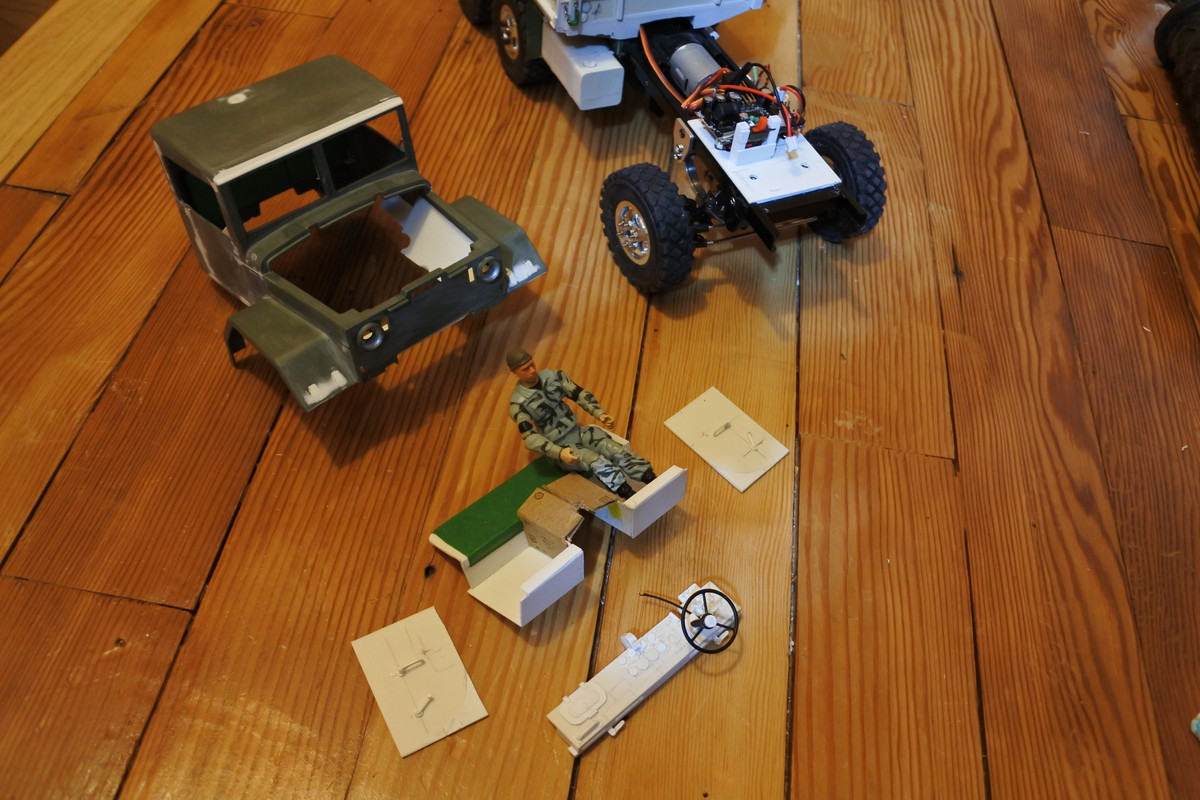 1/16 WPL B-16 r/c to CDN army MLVW conversion - Work in Progress ...