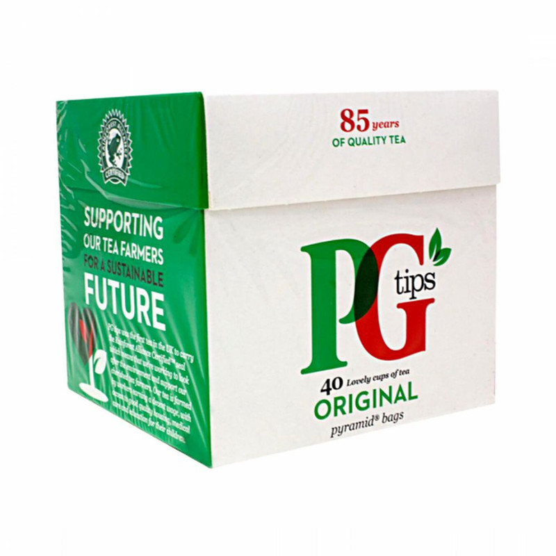 PG Tips 40 Pyramids Bags the Original 116g free flow signature taste ...