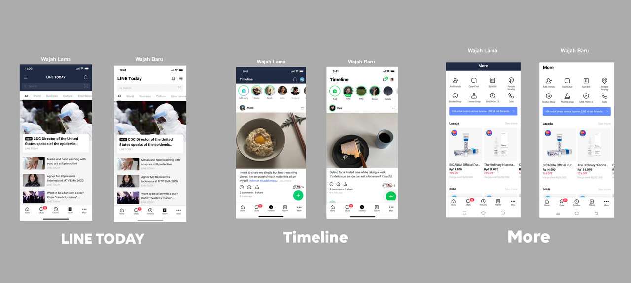 Segarkan Tampilan LINE Kini Punya Desain Baru