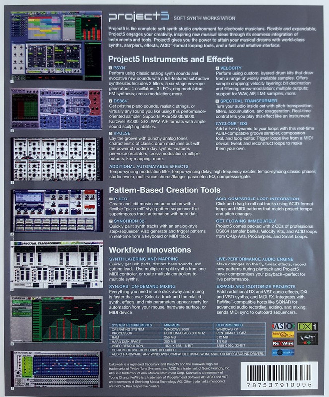Cakewalk project5 insert — Postimages