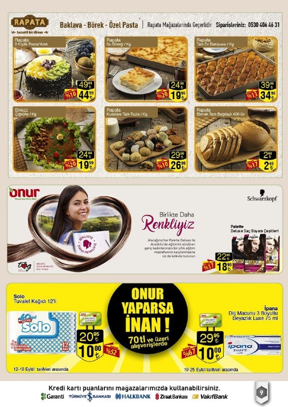 Onur market indirim kataloğu 12-25 Eylül 2019 | Kampanyabul.org