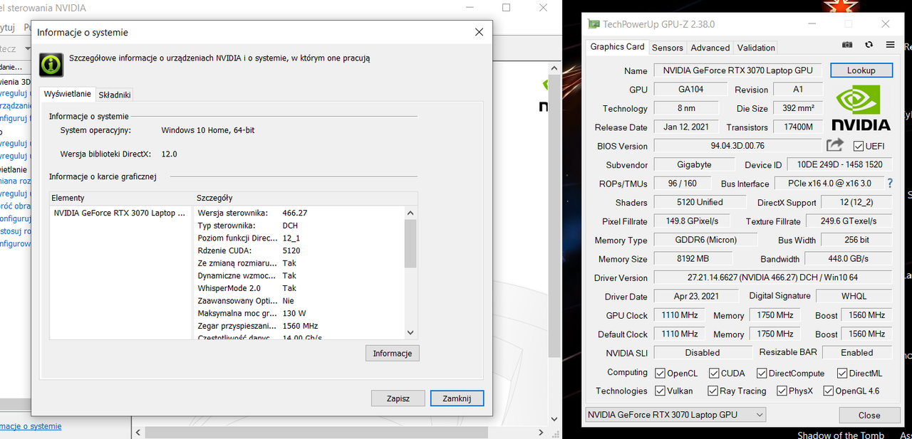 Aorus 15P XC - RTX 3070 vbios Update for reBAR Support : r/aorus
