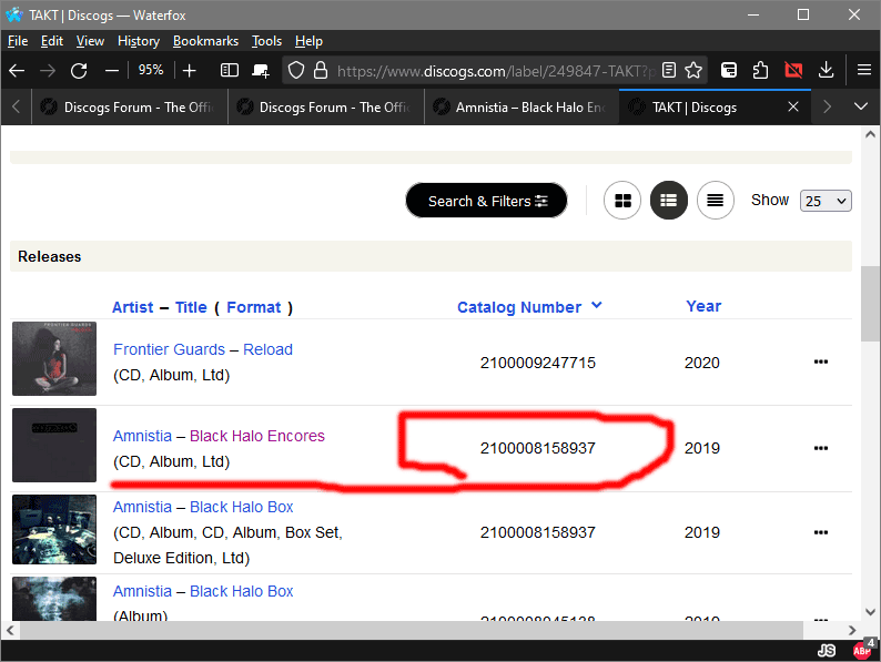 Discogs Forum - The Official TAKT URL profile merge thread