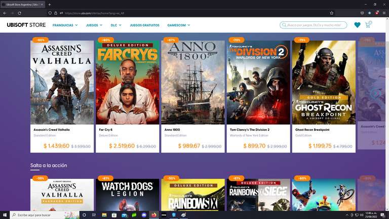 Ubisoft Store Guía para comprar en la tienda Argentina
