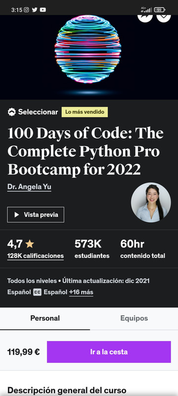 Sabéis cada cuánto ponen ofertas en los cursos de udemy? - Forocoches