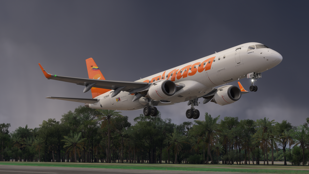 Departing a dull Caracas in the E190 - Community Screenshots - Orbx Community and Support Forums