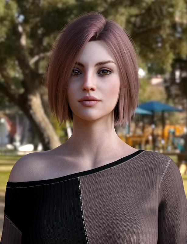 BS Short Hair For Genesis 9, 8.1, And 8 Female 2025 - Free Daz 3D Models