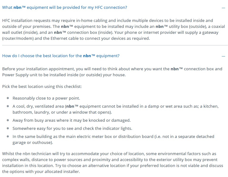 Getting HFC, existing cable damaged, what happens? - NBN
