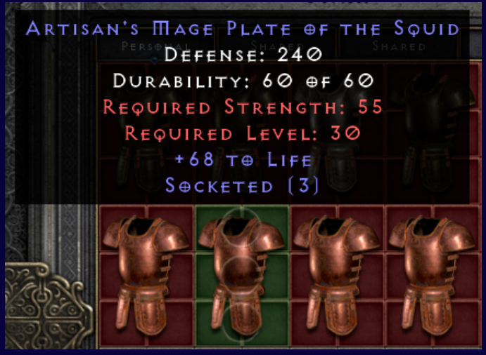 ::artisan Mage Plate Of Squid (68 Life) :: - Topic - d2jsp